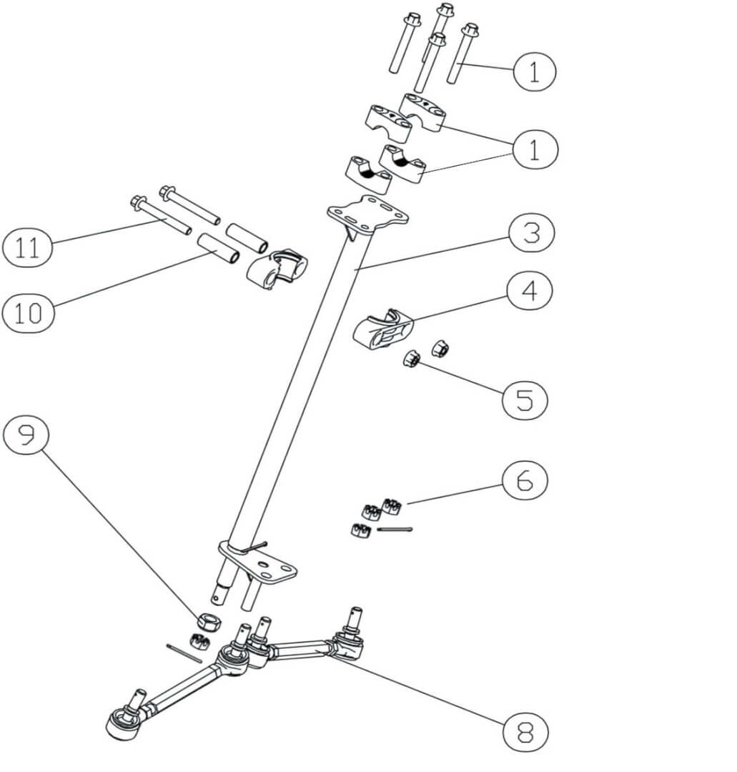 VRX 110-F Quad Parts Mini Commander